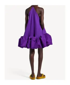 Balenciaga Halterneck Balloon Mini Dress