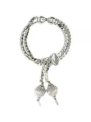 MONET Adjustable Chain Bracelet With Filigree Charms