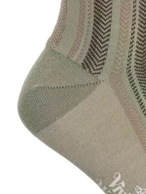 VIVIENNE WESTWOOD Orb Embroidered Herringbone Socks