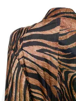 A.N.G.E.L.O. VINTAGE CULT 1980s Zebra-print Belted Midi Dress