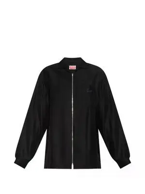 Kenzo Zip-up Logo-embroidered Shirt
