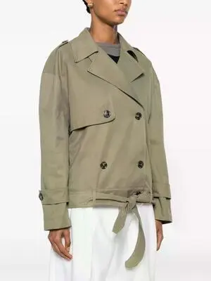 THE NINA STUDIO Double-breasted Belted Jacket