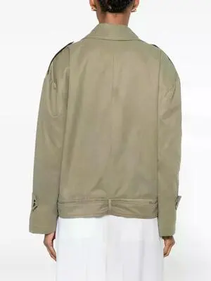 THE NINA STUDIO Double-breasted Belted Jacket