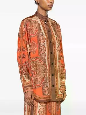 Zimmermann Mahon Paisley-print Silk Shirt