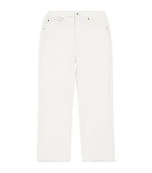 7 For All Mankind Wide-leg Jeans - White