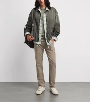 7 For All Mankind Slimmy Luxe Motion Slim Jeans - Beige