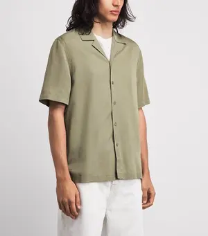 7 For All Mankind Notched-collar Short-sleeve Shirt