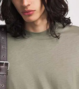 7 For All Mankind Crew-neck T-shirt - Green