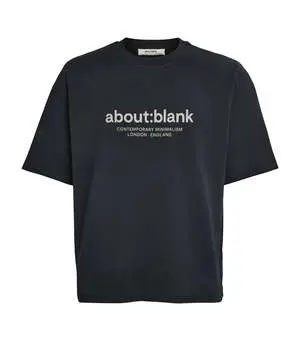 ABOUT:BLANK Cotton Logo Garcon T-shirt - Black