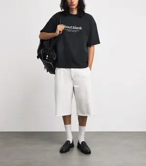 ABOUT:BLANK Cotton Logo Garcon T-shirt - Black