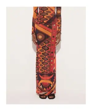 Emilio Pucci Printed Geometric Maxi Skirt