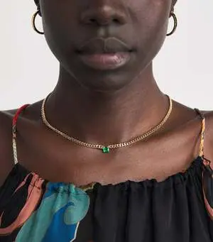 ANITA KO 18k Yellow And Emerald Choker