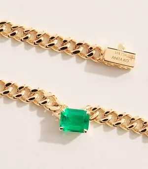 ANITA KO 18k Yellow And Emerald Choker