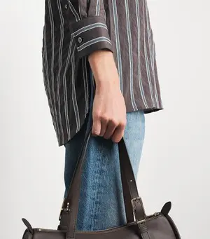 Veronica Beard Striped Button-up Shirt - Brown