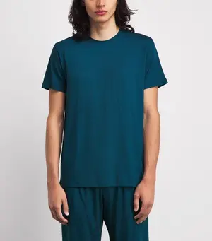 Derek Rose Basel Lounge T-shirt - Blue