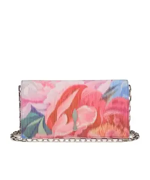 CHRISTIAN LOUBOUTIN Bettina Clutch Bag With Floral Pattern - Multicolor