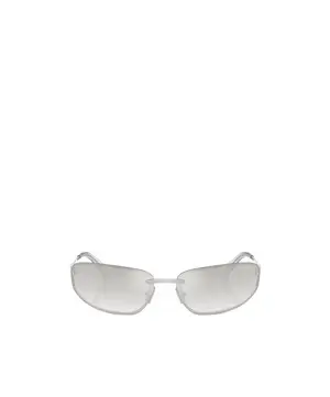 Miu Miu Irregular Frame Sunglasses - Silver