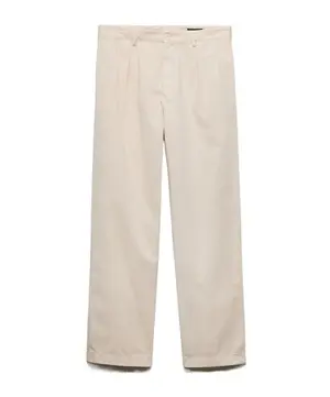 Prada Cotton Trousers - Sand-colored