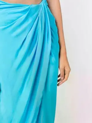 Gauge81 Draped Silk Maxi Skirt