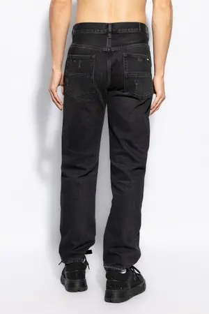 Amiri Distressed Straight-leg Jeans