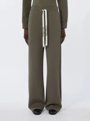 Max Mara Bali Wide Leg Drawstring Pants - Khaki
