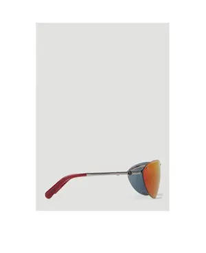 Moncler Mirrored Frame Oval Sunglasses