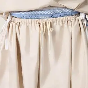 Miu Miu Technical Pongé Miniskirt