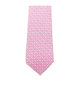 FERRAGAMO Printed Tie - Rosa