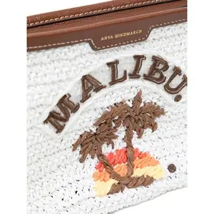 ANYA HINDMARCH Zipper Clutch With Palm Tree Motif - Multicolor