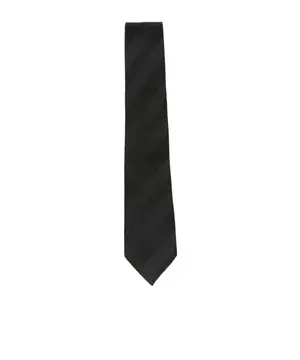 Tagliatore Pointed Neck Tie - Black