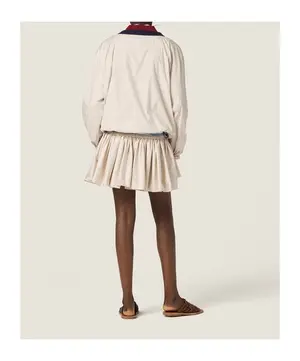 Miu Miu Technical Pongé Sweatshirt
