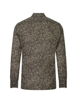 Kiton Floral-print Long-sleeve Shirt