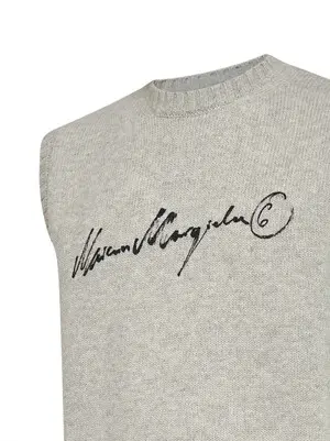 MAISON MARGIELA Logo-print Knitted Sweater