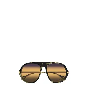 Chloé Eyewear Aviator Sunglasses - Multicolor