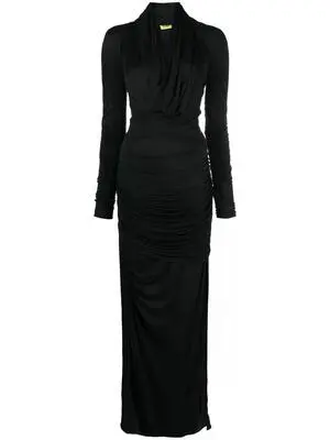 Gauge81 Elos Draped Maxi Dress