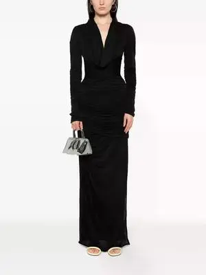 Gauge81 Elos Draped Maxi Dress