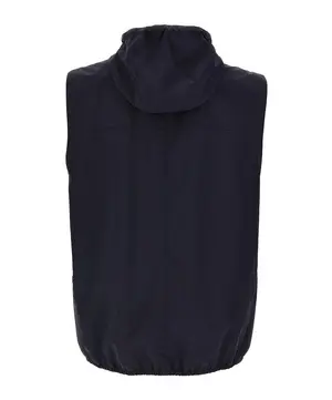 Brunello Cucinelli Sleeveless Zip-up Vest With Embroidered Logo