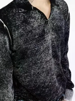 DIESEL® Faded-effect Polo Sweater