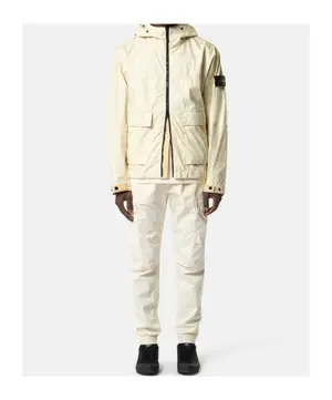 Stone Island Logo Patch Zip-up Bomber Jacket