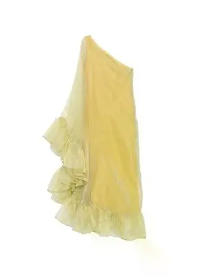 TALLER MARMO One-shoulder Ruffled Dress