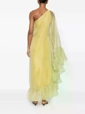 TALLER MARMO One-shoulder Ruffled Dress