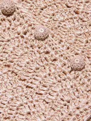 L'Agence Fey Crocheted Off-shoulder Top With Ruffle Accents