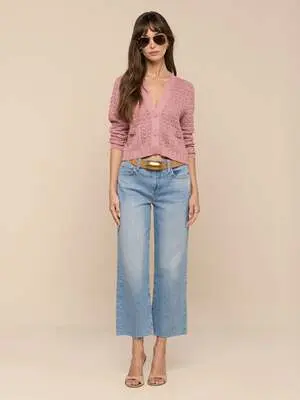 L'Agence Orla Pointelle Knit Cardigan