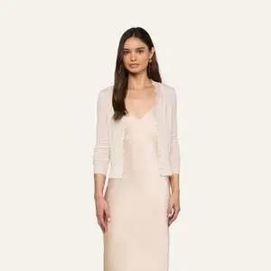 L'Agence Eluna Lace Inset Cardigan Top