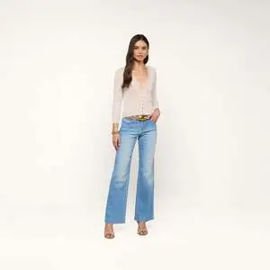 L'Agence Eluna Lace Inset Cardigan Top