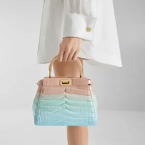 Fendi Peekaboo Mini Crocodile Bag