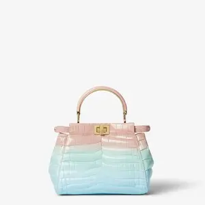 Fendi Fendi Peekaboo Mini Crocodile Bag Multicolour