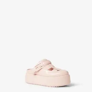 Fendi Patent Nappa Leather Sabots