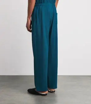 Derek Rose Basel Lounge Trousers - Blue