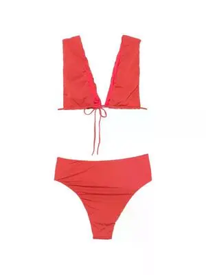 OSKLEN Plunging Tie-fastening Bikini